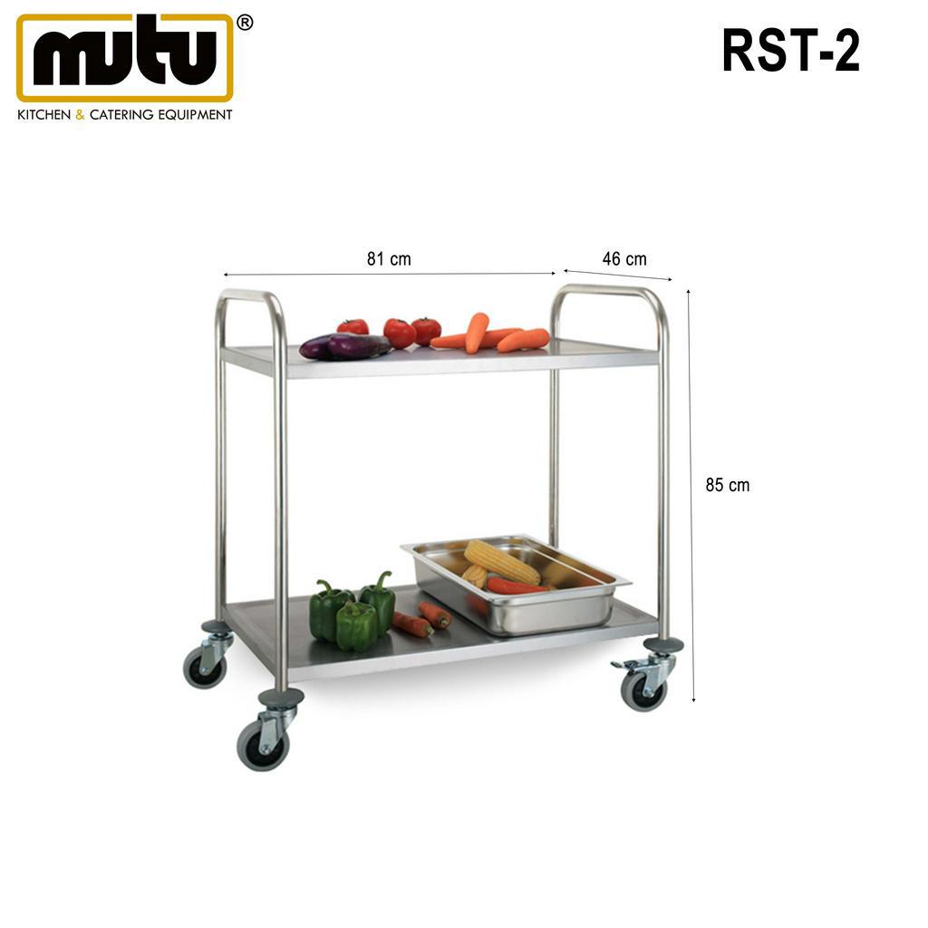 Jual Troli makanan Stainless Steel RST-2 | Shopee Indonesia