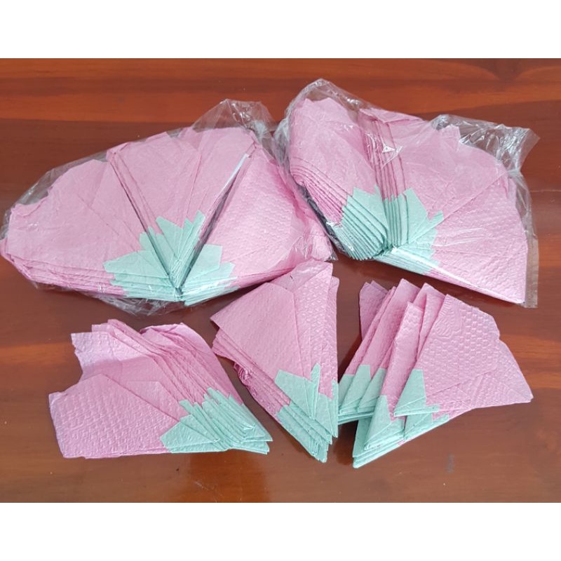 Jual Tisu Lipat/Tisu lipat segitiga untuk snack /Harga 1 Pack Besar isi ...