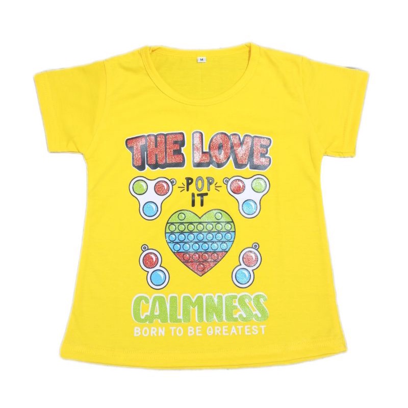 Jual Octacon Kaos Atasan 1-10 Tahun Motip Pop It- Bahan Teteron Combed ...