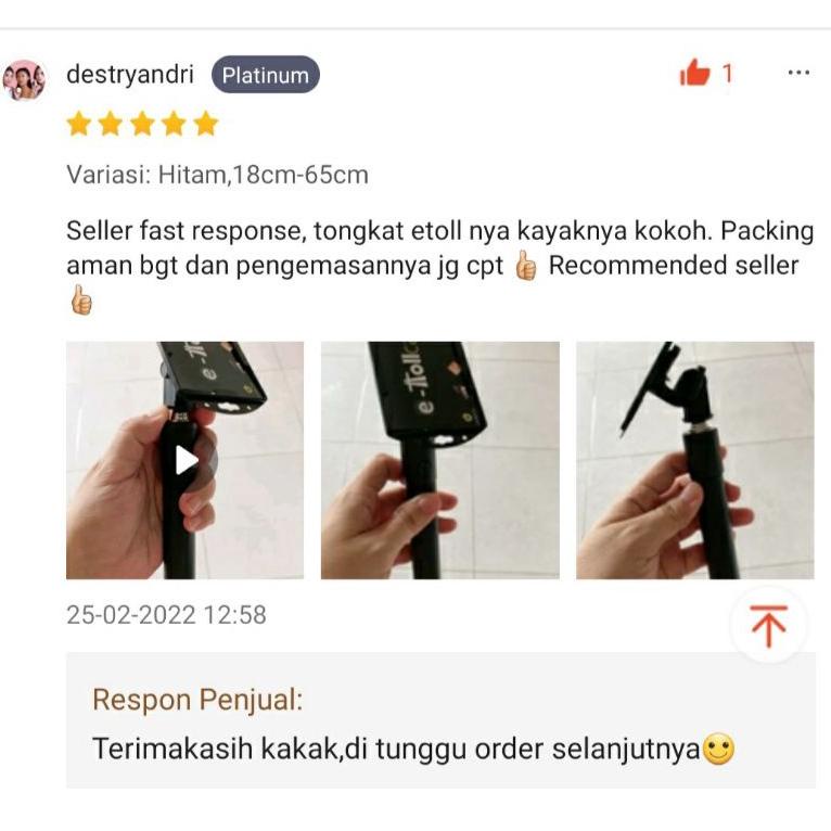 Jual Big Discount // XnI Tongkat Toll Kartu E toll E-toll flexible besi ...