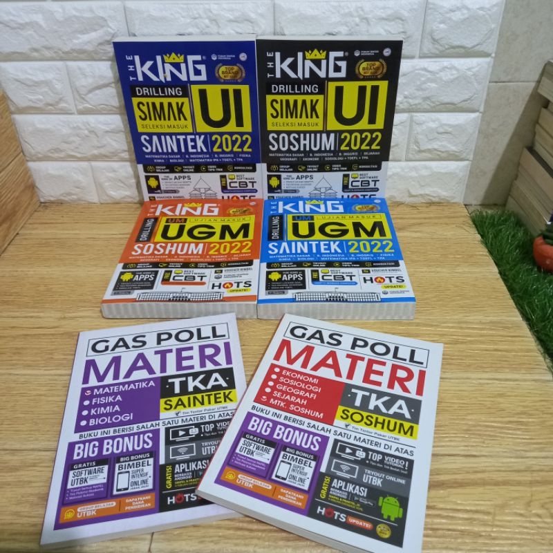 Jual BUKU SBMPTN 2022 THE KING DRILLING UM UGM + SIMAK UI SOSHUM SAINTEK | Shopee Indonesia