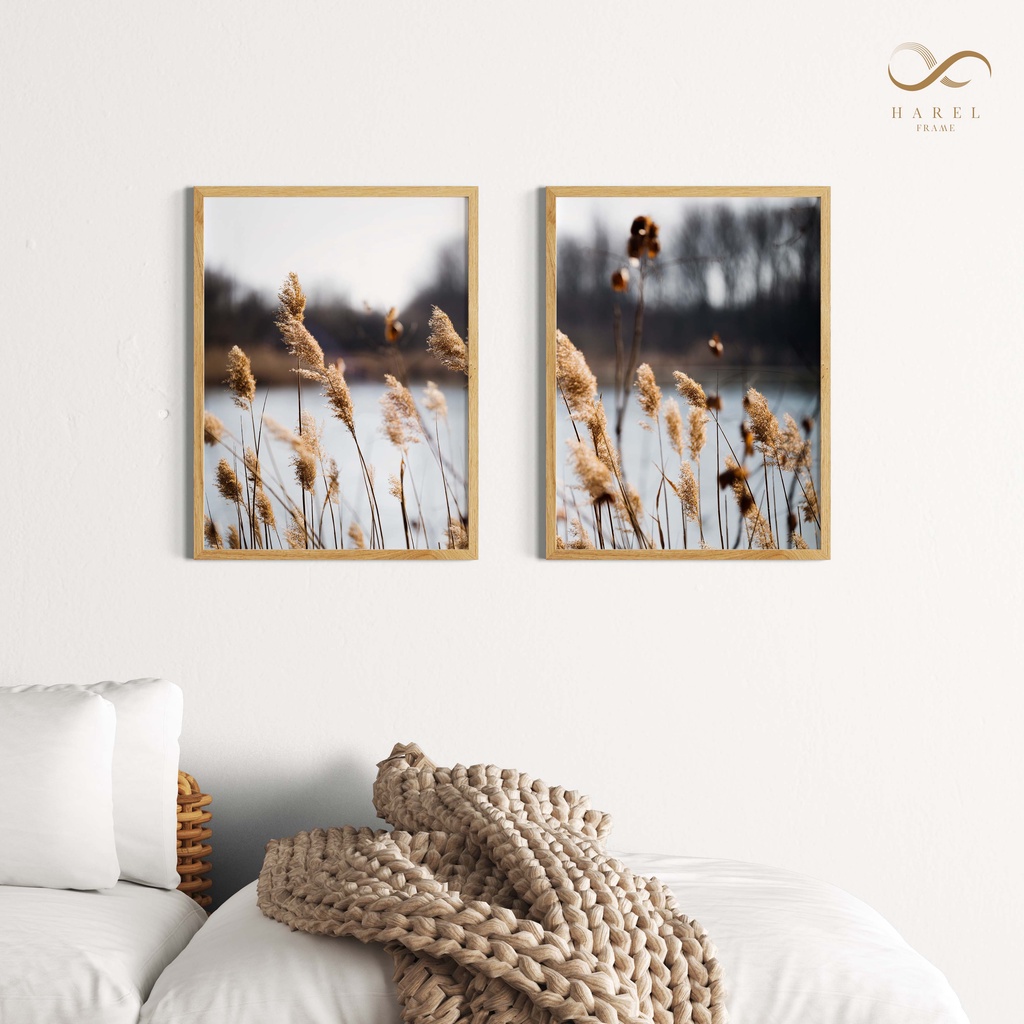 Jual Art Frame Walldecor Modern Dekor dinding Estetik Ruang Tamu Set ...