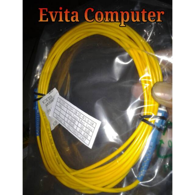Jual Kabel Fiber Optic Patch Cord Warna Kuning 5M - FO Patch Cord Single Mode SC-SC | Shopee ...