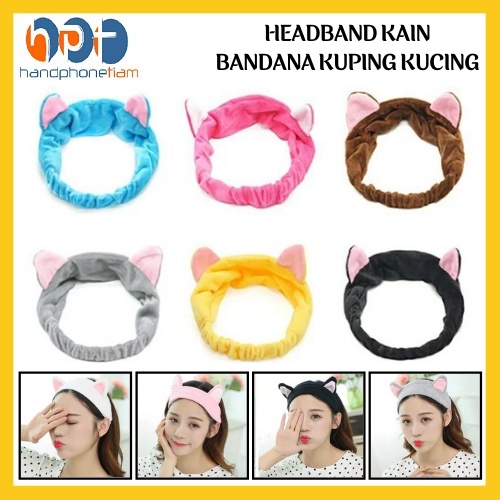 Jual HANDPHONETIAM Bandana Motif Kuping Kucing Lucu Bando Maskeran ...