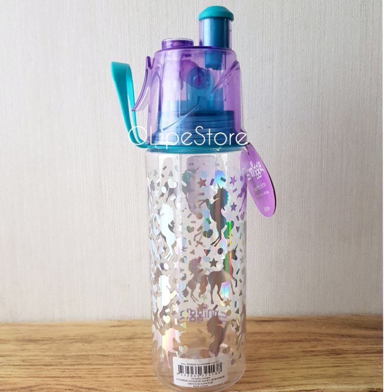Jual SMIGGLE - Oomph Spritz Water Bottle Botol Minum Semprot (Unicorn ...
