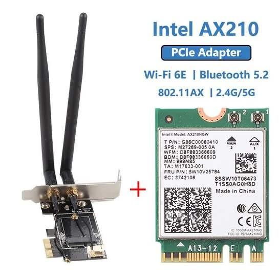 Jual Intel Wifi 6E AX210 Pci Express Pcie pci-e dual band ac ax 6 AX200 ...