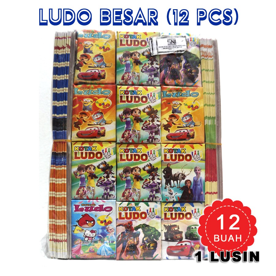 Jual Mainan ludo Besar set 12 buah - LUDO BESAR 12 pcs | Shopee Indonesia