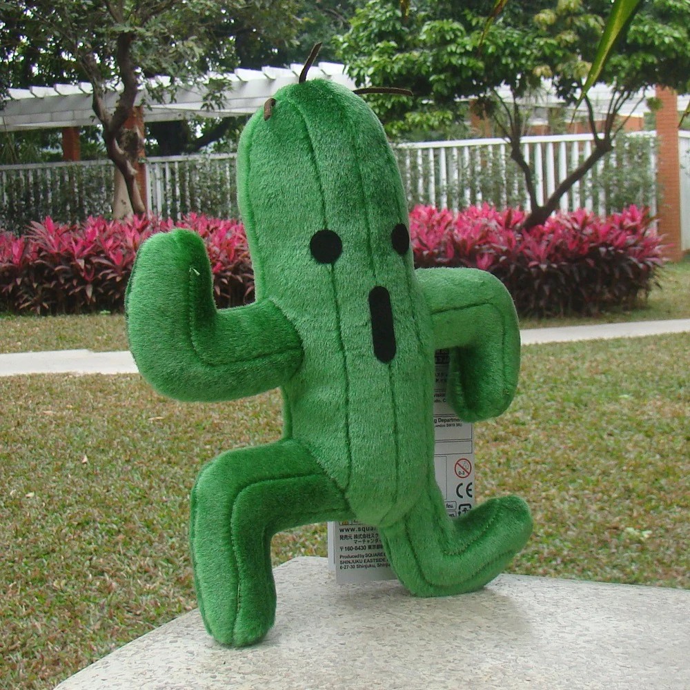 Jual 10" Final Fantasy Plush Toy Cactuar Sabotender Cactus Stuffed ...