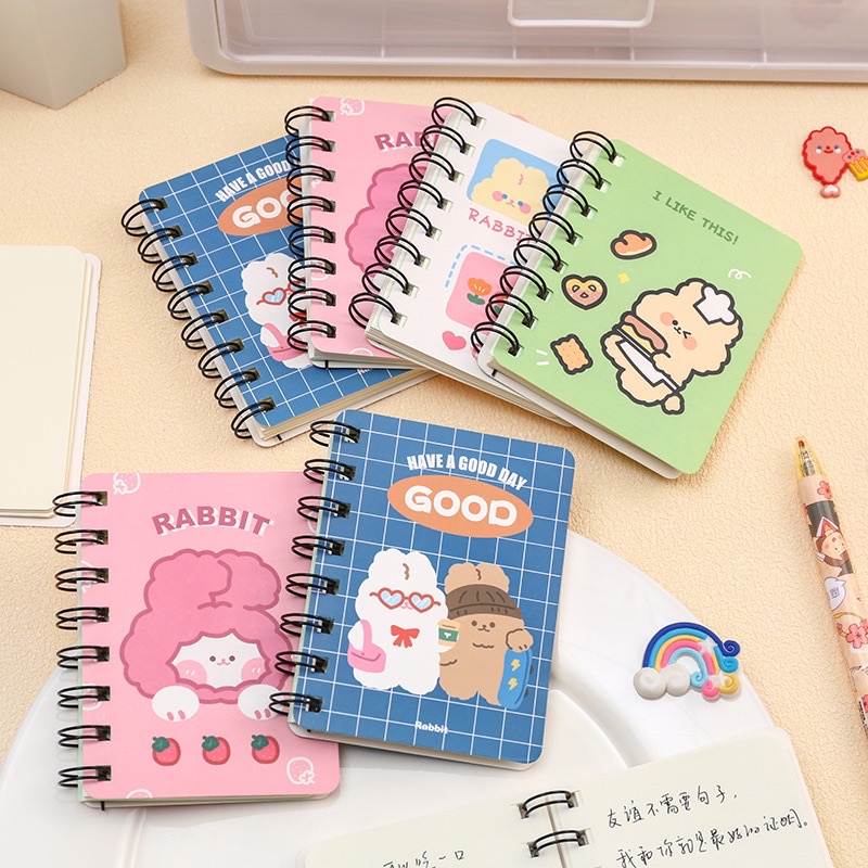 Jual Notebook Ring Motif Spiral Mini / Buku Catatan Mini / Memo Notes ...