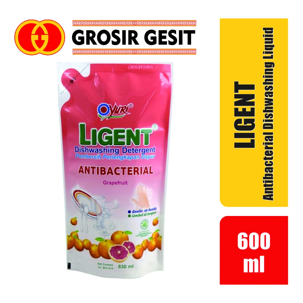 Jual Yuri Ligent Cairan Cuci Piring All Variant 600ML | Shopee Indonesia
