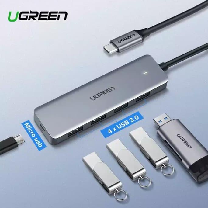 Jual Ugreen Usb Type C Hub 4 Ports Ugreen Usb Tipe C Splitter Hub 4 ...