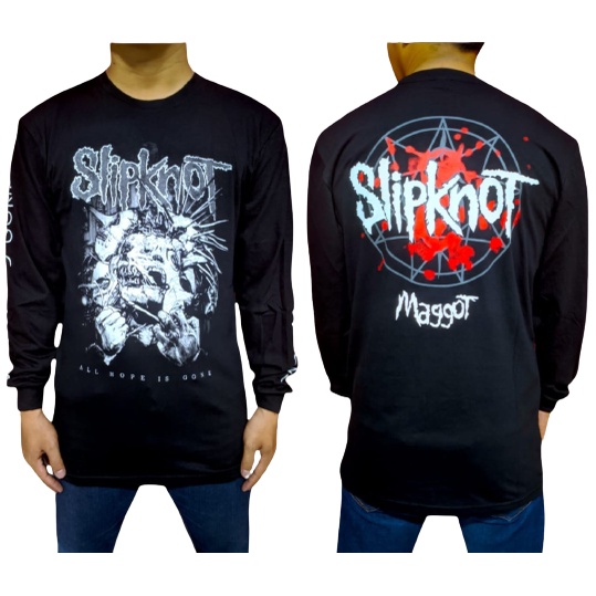 Jual Kaos Distro Musik Premium Band SLIPKNOT Art MAGGOT Baju Lengan ...