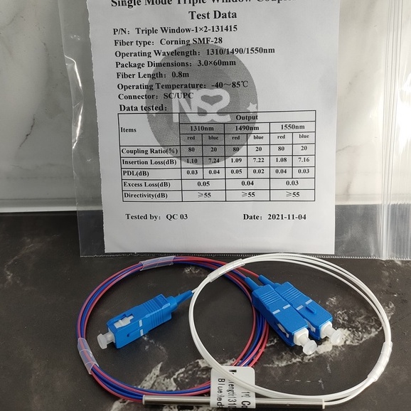 Jual Splitter ratio 1:99 sc upc three window G657A2 high quality ...