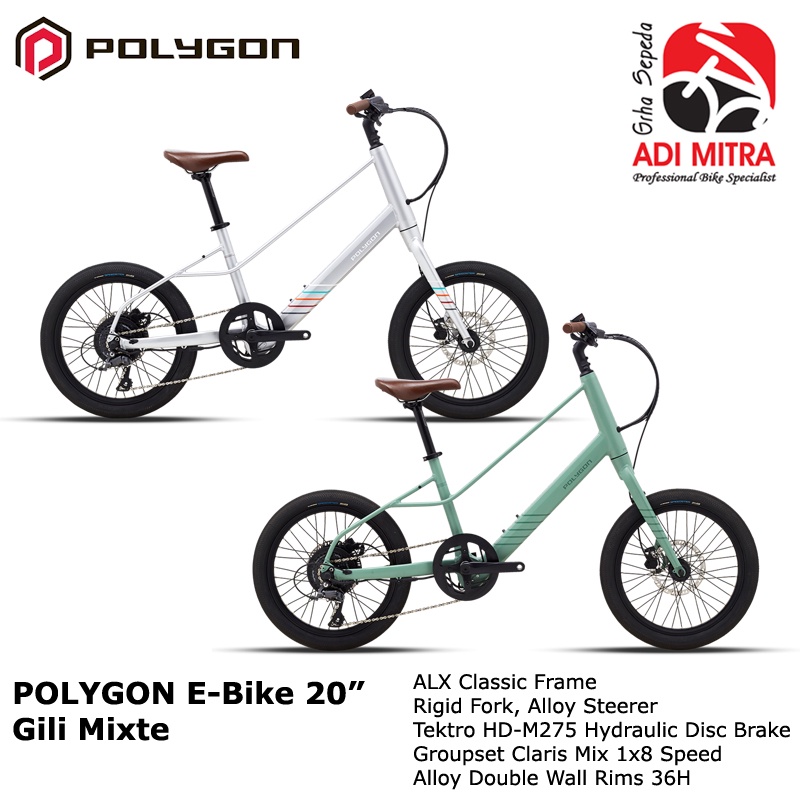 Jual Polygon Gili Mixte Urban E-bike [20 inch] Sepeda Elektrik 8 Speed ...