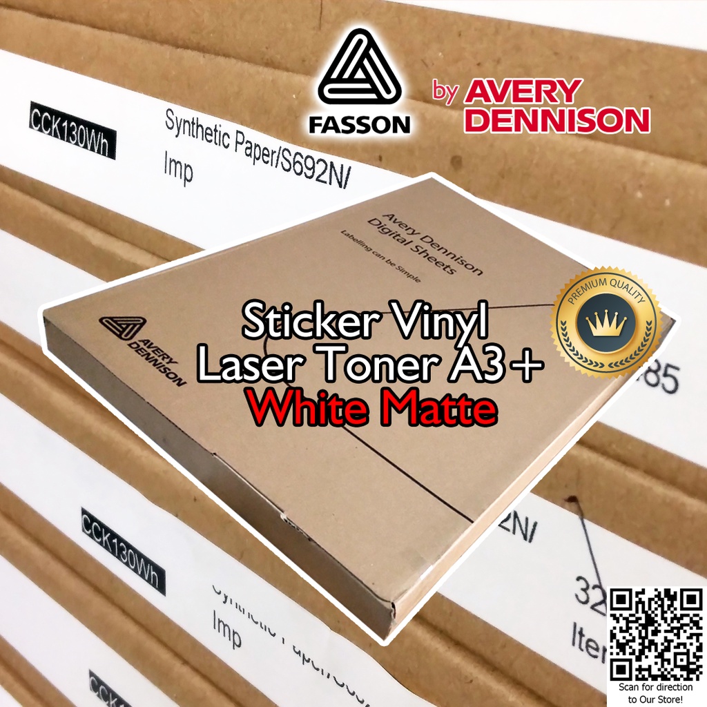 Jual FASSON Avery USA - Sticker Vinyl Laser Digital Print A3+ Stiker ...