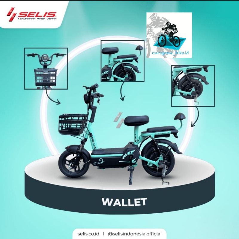 Jual Sepeda Listik SELIS WALLET Electric Bike SELIS WALET E bike 350 ...