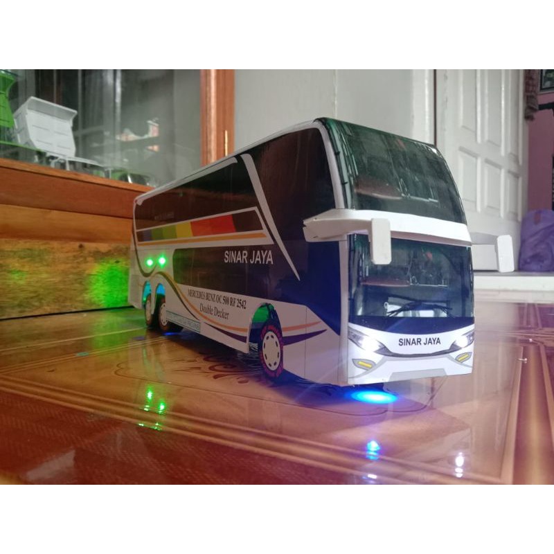 Jual miniatur bus telolet viral ukuran besar | Shopee Indonesia