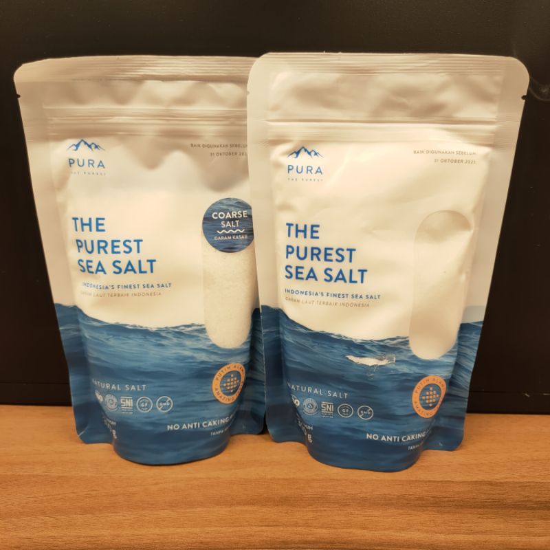 Jual PURA PURE SEA SALT 300GR GARAM SEHAT PURA THE PUREST SEA SALT ...