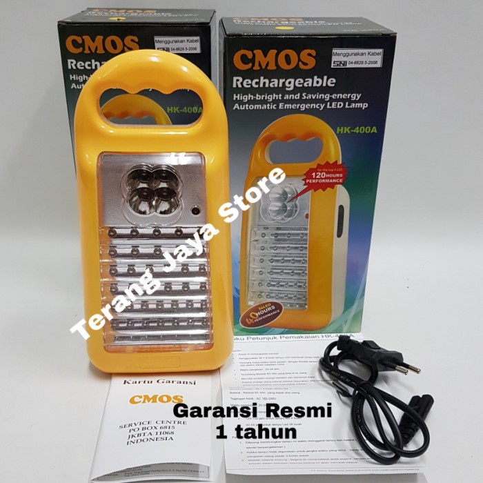 Jual Lampu Emergency Led Cmos Hk400A Lampu Led Rechargeable Cmos Hk ...