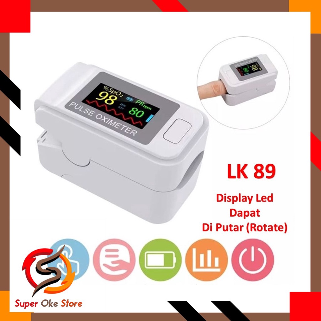 Jual T&Y Fingertip Pulse Oxymeter LK89 Alat Ukur Saturasi Oksigen ...