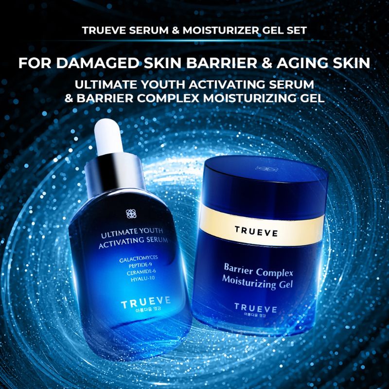 Jual TRUEVE SERUM & MOISTURIZER GEL SET : For Damage Skin Barrier ...