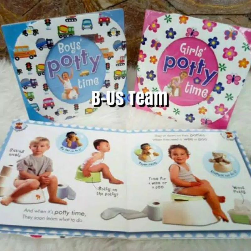 Jual Buku Boardbook Boys Potty Time and Girls Potty Time | Shopee Indonesia