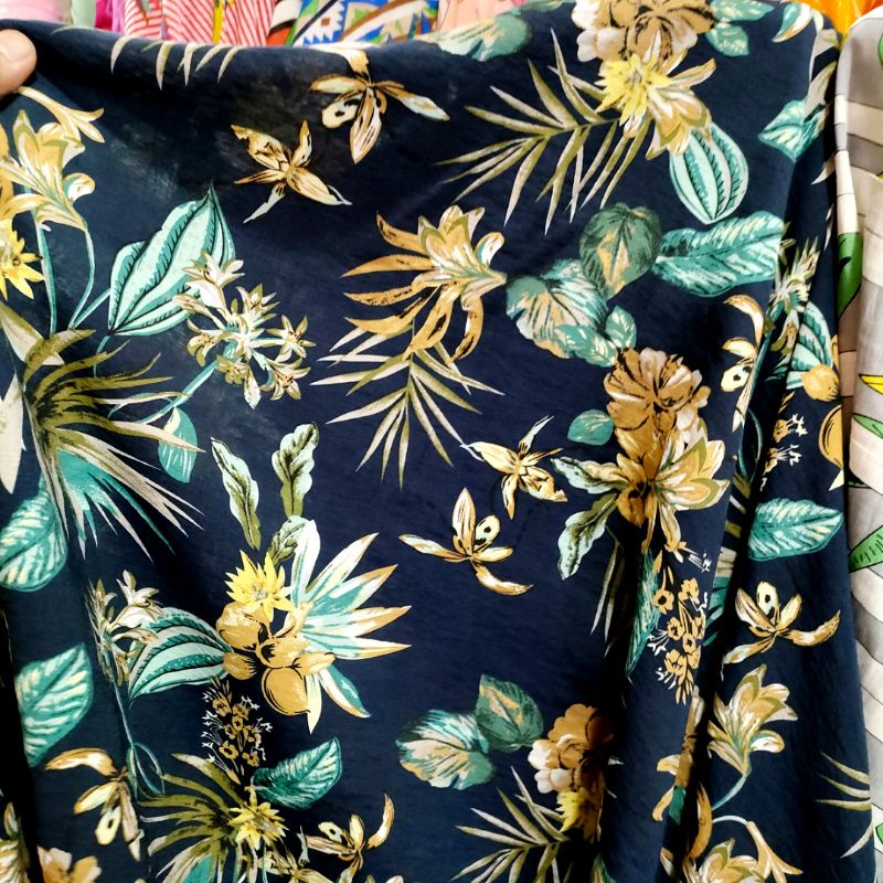 Jual kain katun silky motif ck 3 - bahan kain mukena - kain katun silki ...