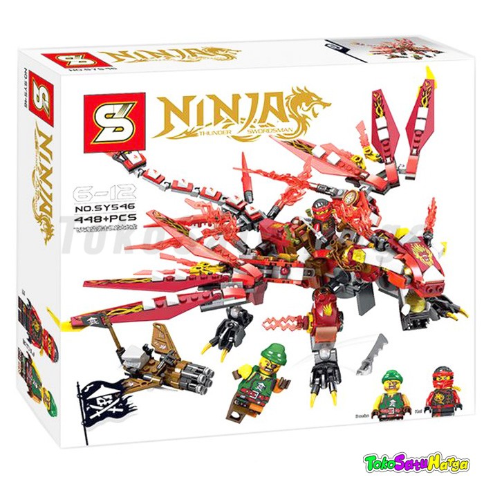 Jual Lego Brick Ninjago SY 546 Attack Of Kai Dragon | Shopee Indonesia
