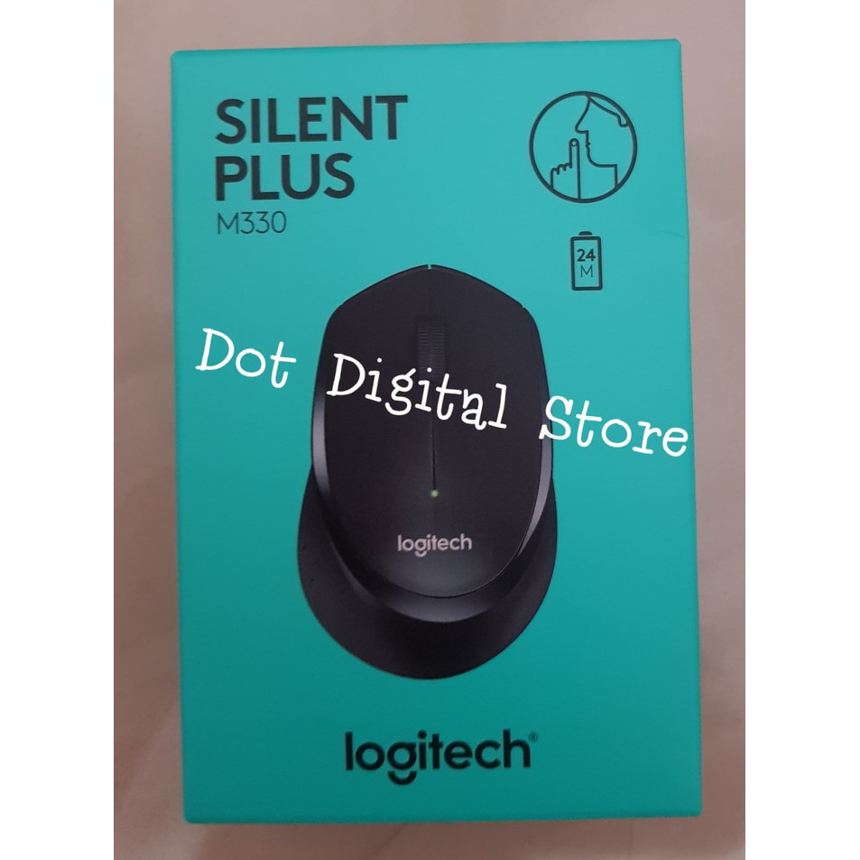 Jual Mouse Logitech M330 m330 Wireless silent plus - Hitam | Shopee Indonesia