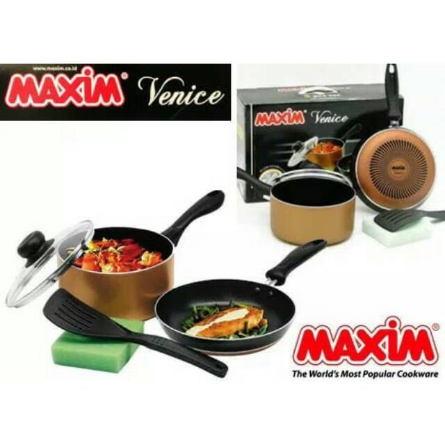 Jual Maxim Venice 5 Set Teflon Maxim Set | Shopee Indonesia