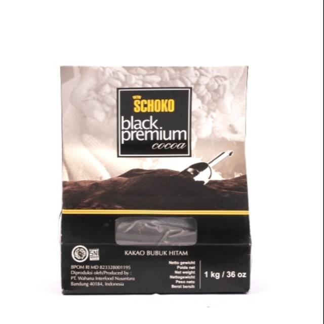 Jual Cocoa Powder Jetblack 1kg / SCHOKO / Cokelat bubuk premium ...