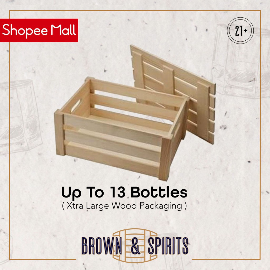 Jual Extra Large Wood Packaging/Packing Kayu Extra Large 13+ Bottles ...