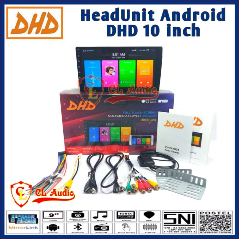 Jual Head Unit Android DHD 7001 10 Inch | Shopee Indonesia