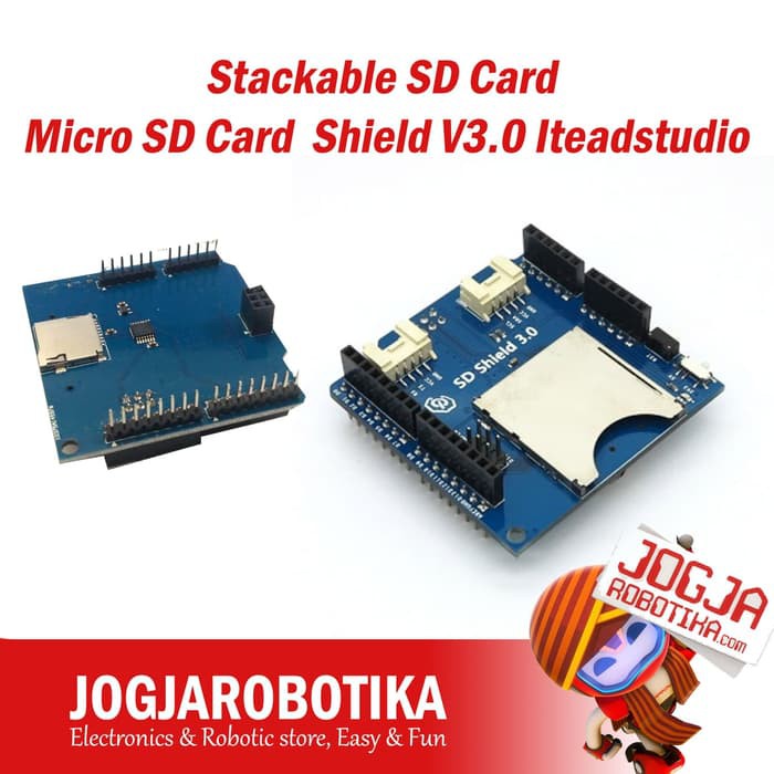 Jual STACKABLE SD CARD/ MICRO KW G-65 SD CARD SHIELD V3.0 ITEADSTUDIO ...