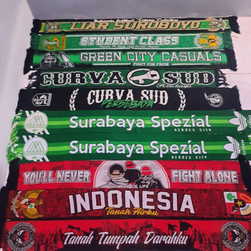 Jual Syal Scraf Persebaya & Indonesia Made in Poland | Shopee Indonesia