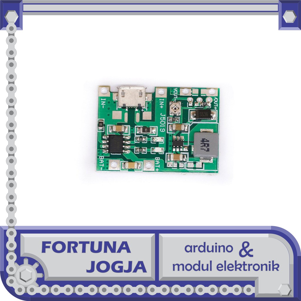 Jual Modul Charger 3.7V to 5V 9V Lithium Baterai & Booster | Shopee ...