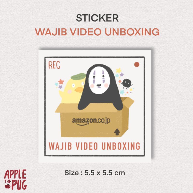 Jual Sticker Wajib Video Unboxing / Sticker Paket Packing Online Shop ...