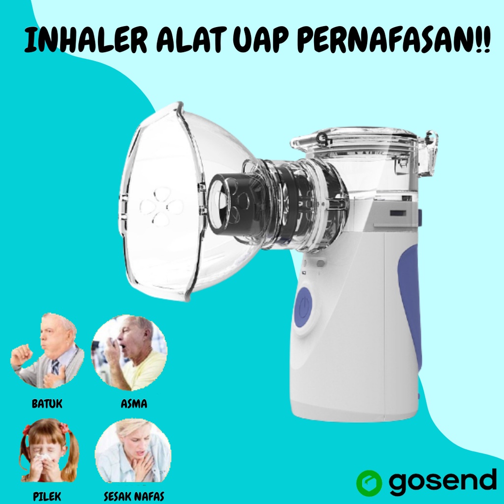 Jual Alat Terapi Pernafasan Asma Inhaler Portable Mesh Nebulizer / Alat Mesin Inhalasi Uap ...