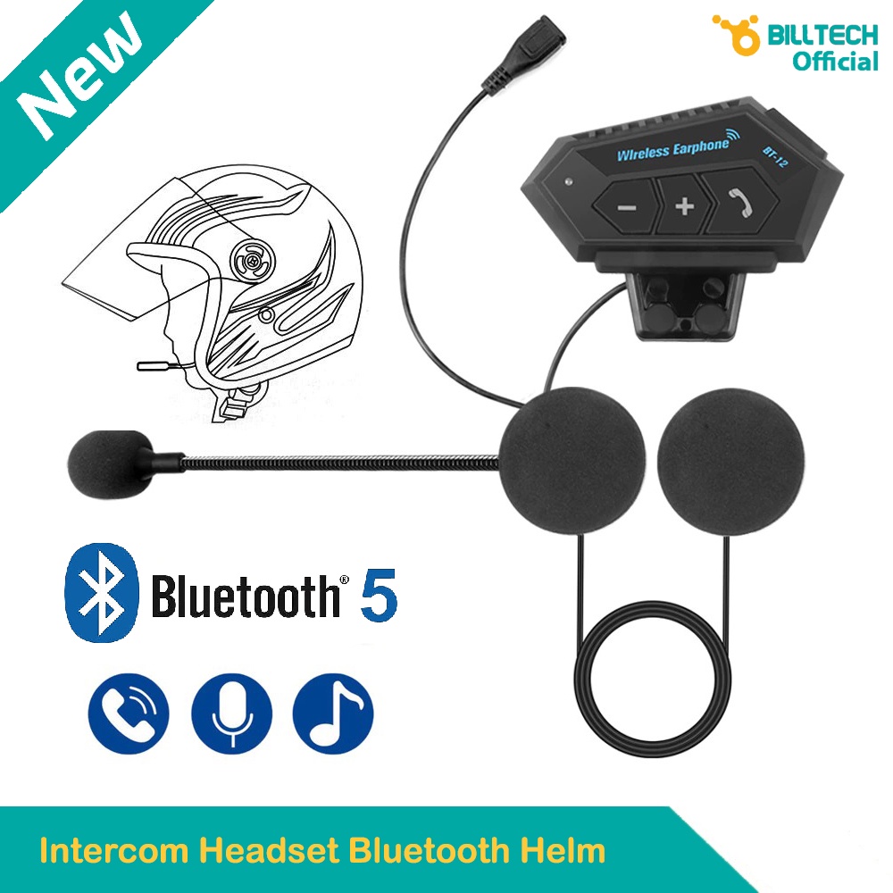 Jual Vnetphone BT-12 Intercom Headset Bluetooth Helm Motorcycle ...