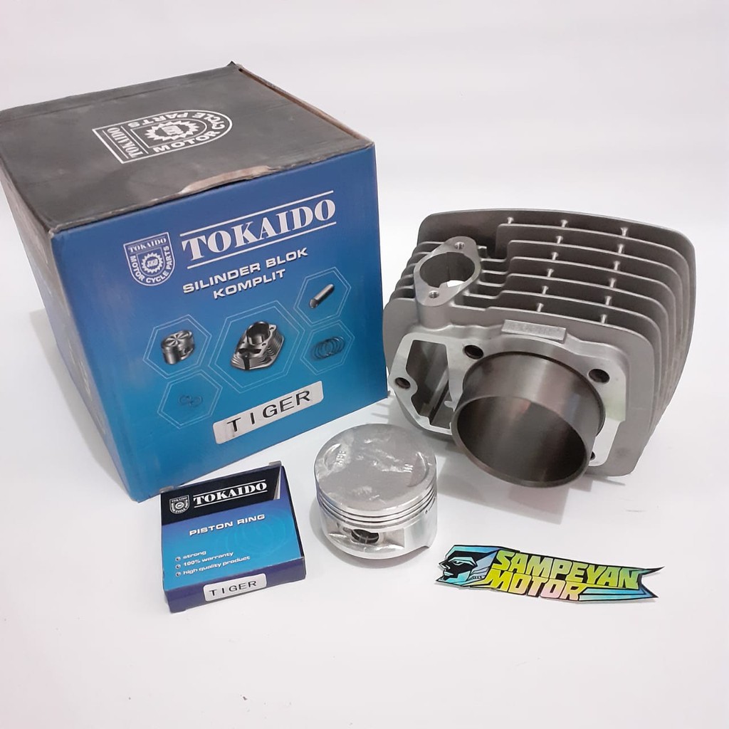 Jual Silinder Blok Block Cylinder Kit Piston Seher Seker Set Honda Tiger Tokaido | Shopee Indonesia