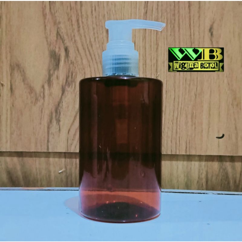 Jual Botol Pump 250ml / Botol PET 250ml Model RFS Tutup Pump Lotion / Botol Plastik Pump 250ml ...