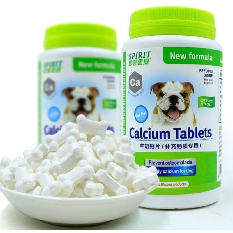 Jual Calsium Tablet Anjing Spirit 160g. | Shopee Indonesia