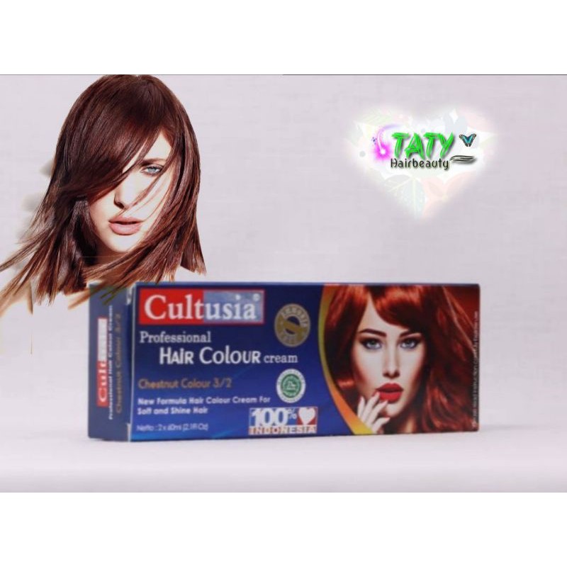 Jual CULTUSIA CAT RAMBUT CHESTNUT 60ML | Shopee Indonesia