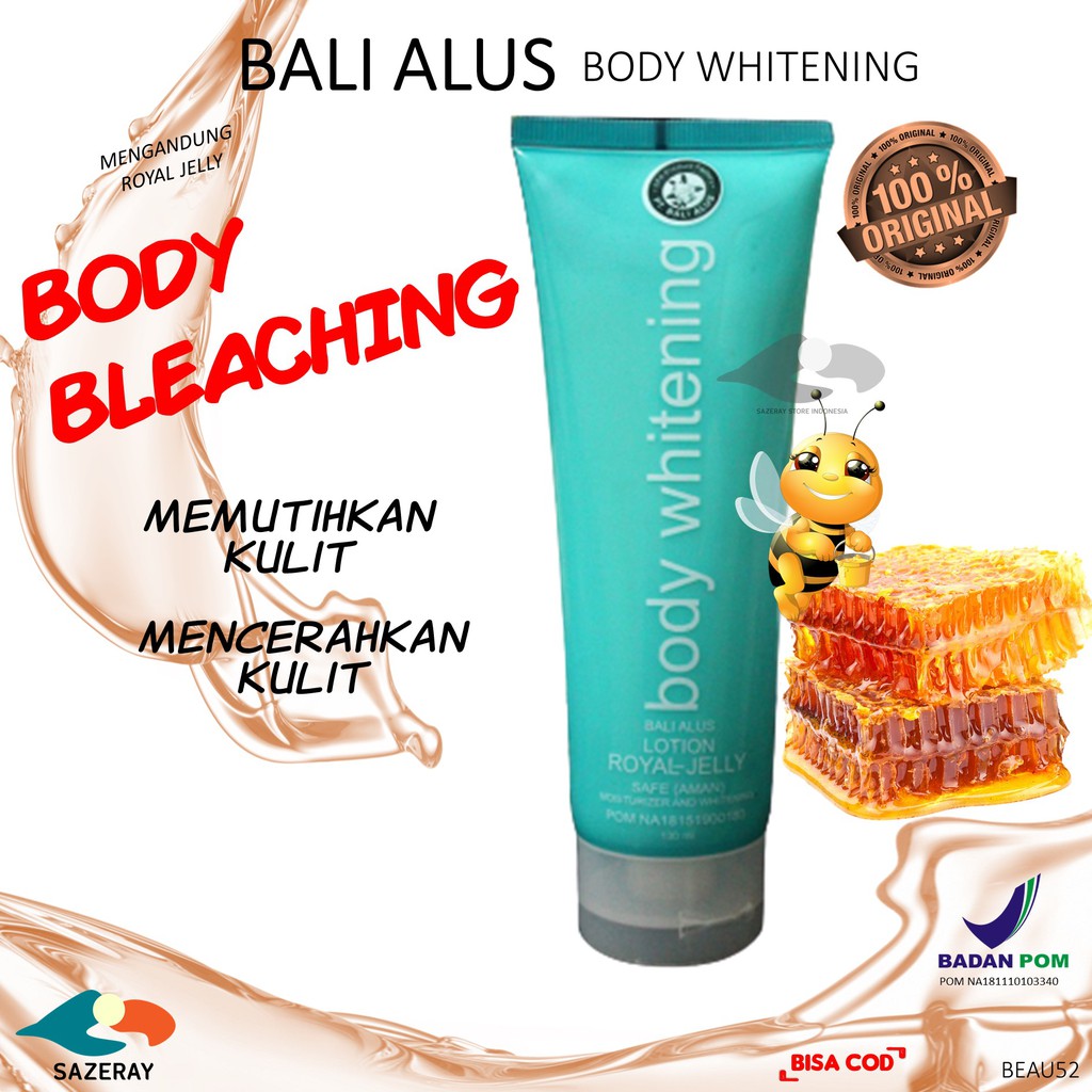 Jual Bali Alus Body Whitening Lotion Royal Jelly - Bleaching Perawatan ...
