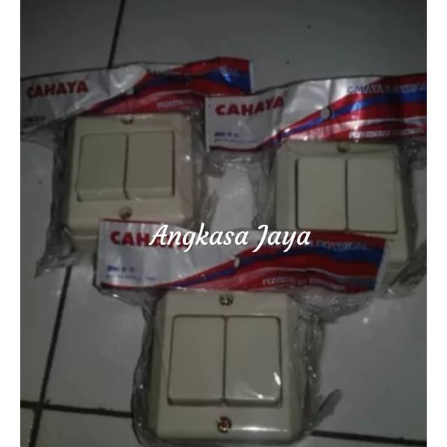 Jual Skakel Saklar Out Bow OB Switch Double Seri isi 2 CAHAYA - SNI ...