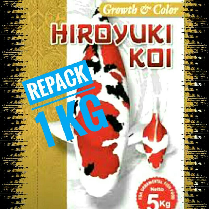 Jual Pakan pelet koi Hiroyuki Growth n color Repack 1 kg | Shopee Indonesia
