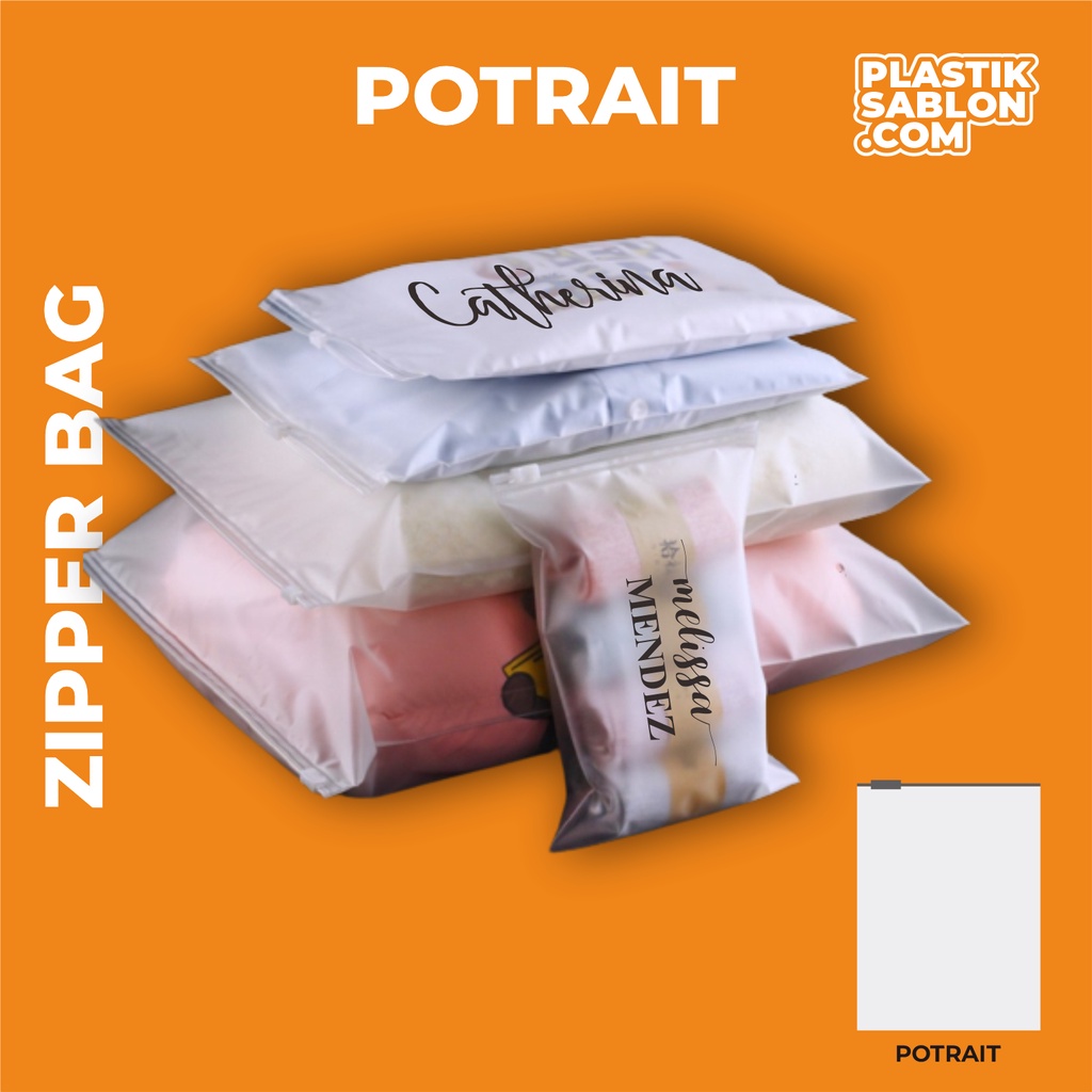 Jual SABLON PLASTIK CUSTOM ZIPPERBAG BAJU / ZIPLOCK BAG / ZIPPERBAG ...