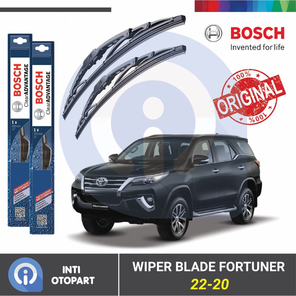 Jual Wiper Blade FORTUNER (Bosch Advantage Frame) (20" & 22") | Shopee Indonesia