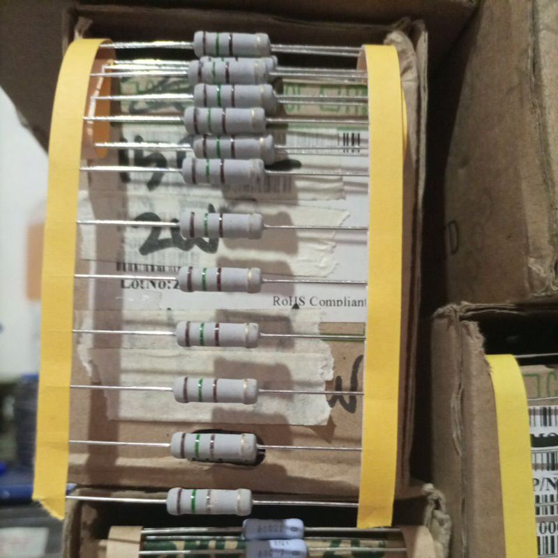 Jual 10 pcs Resistor 2W 1K5 10R 100K 2K2 220K 4K7 47K 30 R 68 R 56 R 150 R 1K 22K 6K8 12K 10k ...