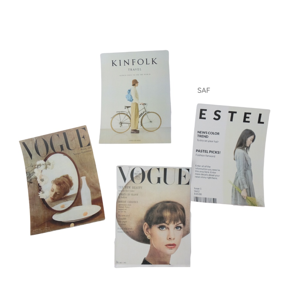 Jual SAF (4pcs) cover majalah 15x20cm / magazine kinfolk props foto ...